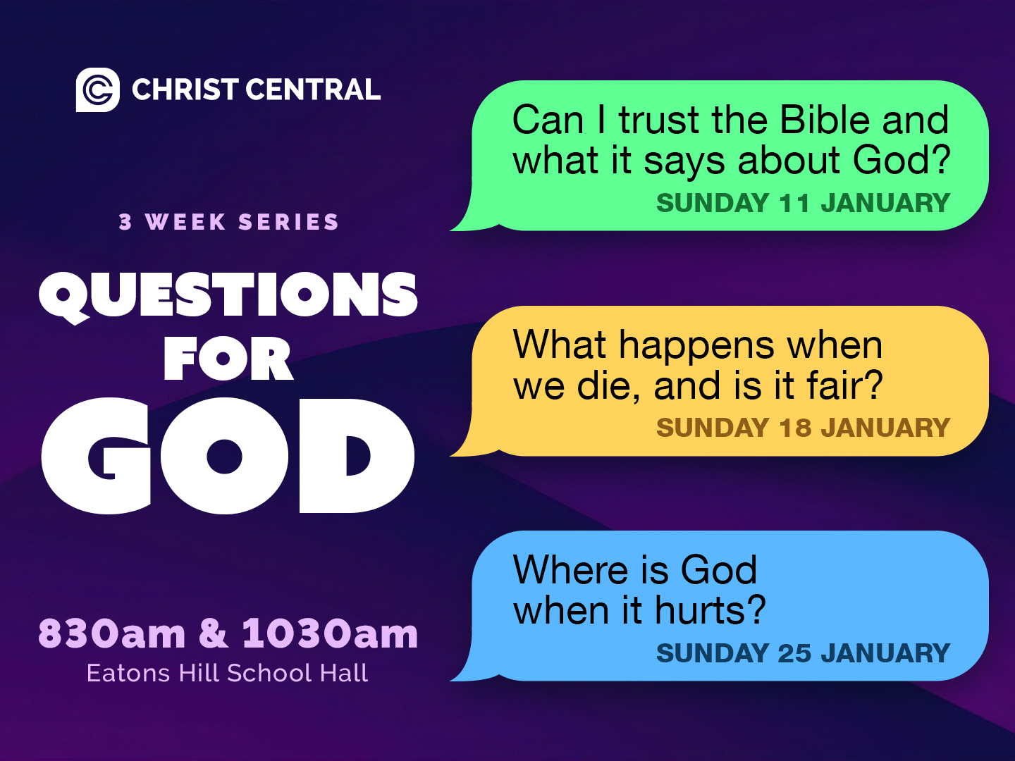 Questions for God - Christ Central